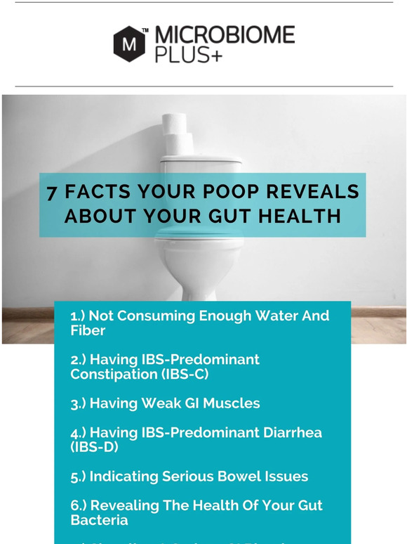 Microbiome Plus: 7 Facts Your Poop Reveals About Your Gut Health | Milled
