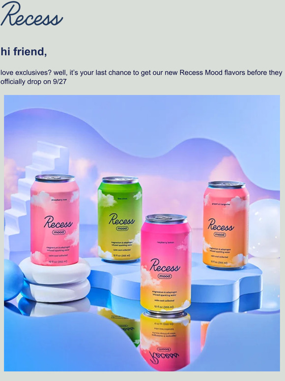 Recess: get new Mood first | Milled