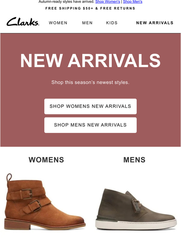 Clarks: New Arrivals for the new season! | Milled