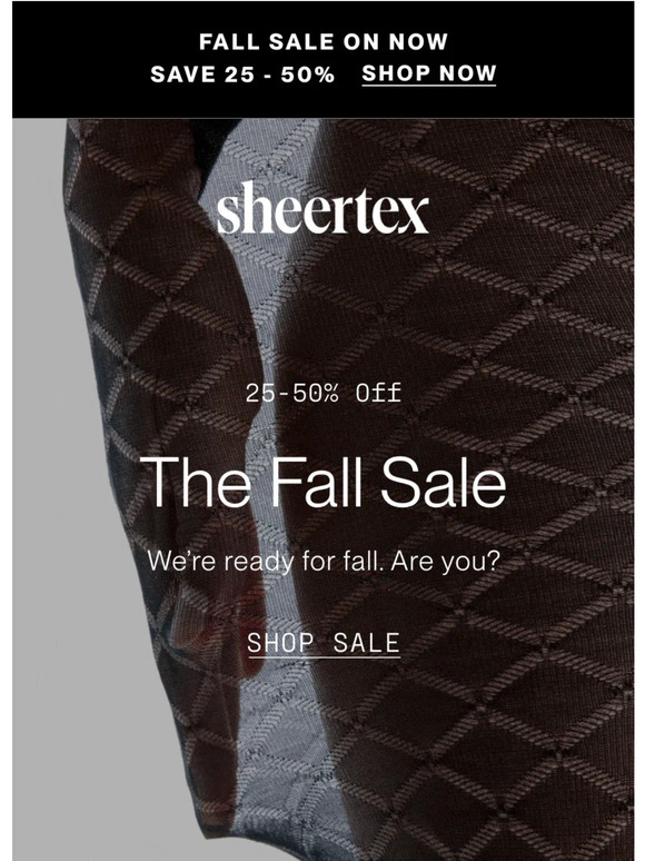 Sheertex: Save BIG on fall favorites | Milled