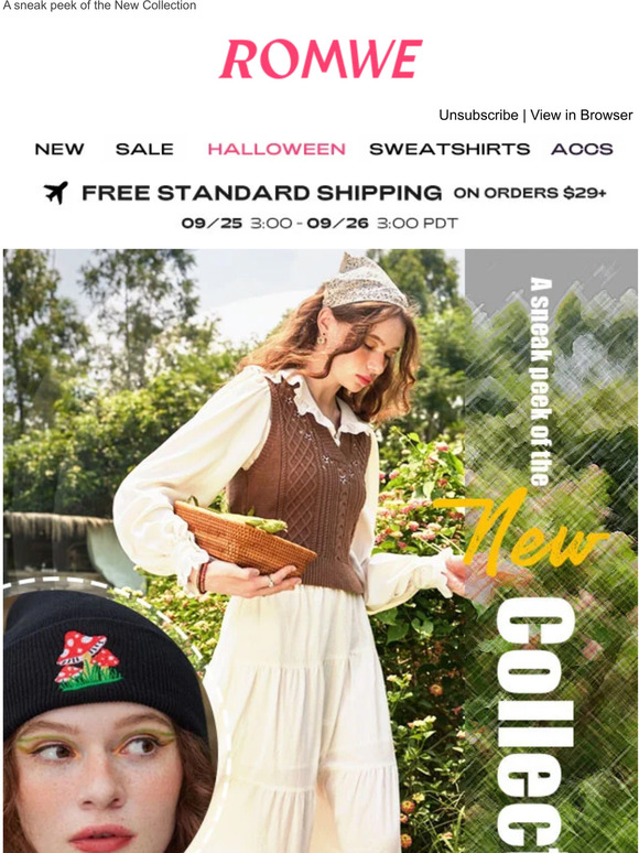 ROMWE: You need these just-in fall styles. | Milled