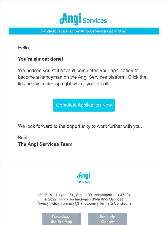 Handy: Don't Forget: you can't earn if you don't complete your ...