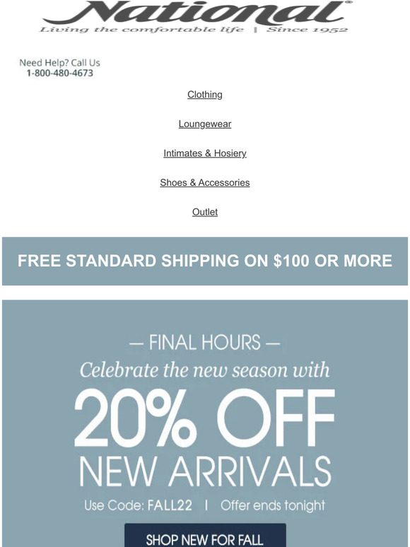 ShopNational: 20% Off New Fabulous for Fall Styles | Milled