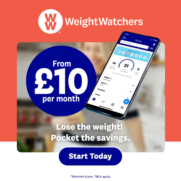 WeightWatchers: EMAIL EXCLUSIVE: Just £10/month until Spring 2023! (WAS ...