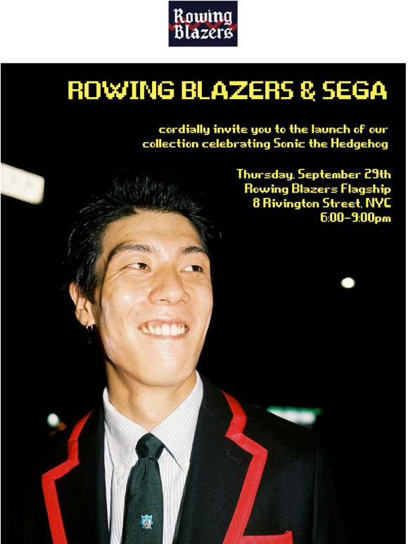Rowing Blazers: INVITATION: Rowing Blazers & SEGA | Milled