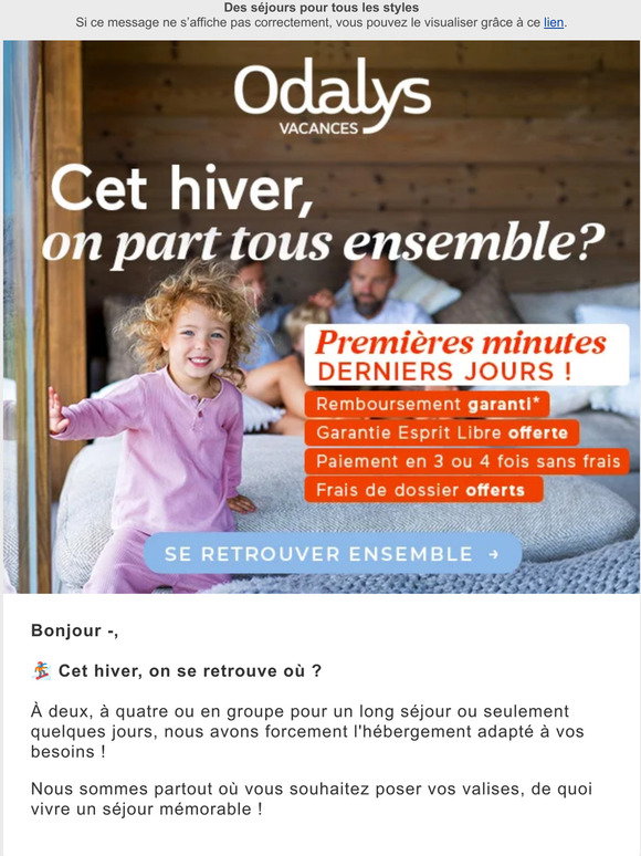 Odalys Vacances: 🏔️ Cet hiver, on se retrouve à la montagne ? | Milled