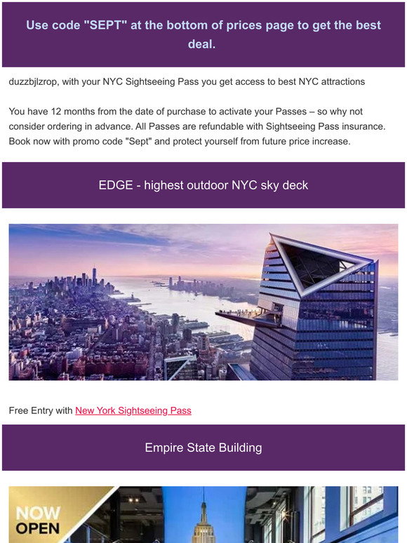 Sightseeing Pass: ⏰ Use code SEPT & Get NYC Passes before it's too late ...