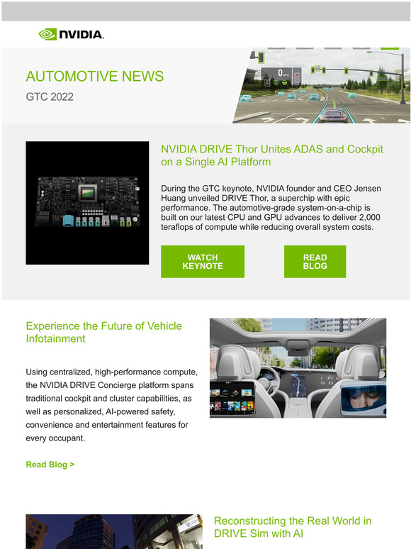 Nvidia: Introducing DRIVE Thor and More from GTC | Milled