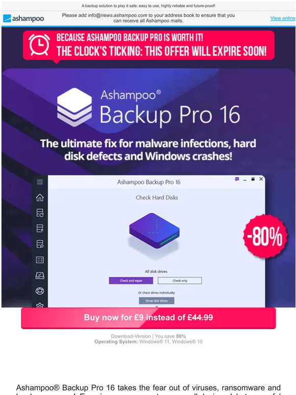 Ashampoo: The ingenious solution to back up and restore your data and ...