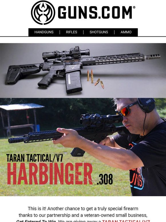 Guns.com: Win A Taran Tactical/V7 Harbinger .308! | Milled