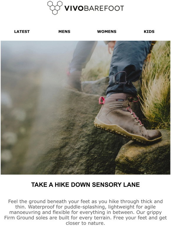 Vivobarefoot: Tracker FG: Hike with full-feeling and flexibility | Milled