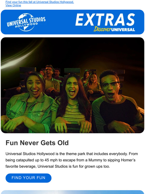 Universal Studios Hollywood™: Your Latest Extras is Here | Milled