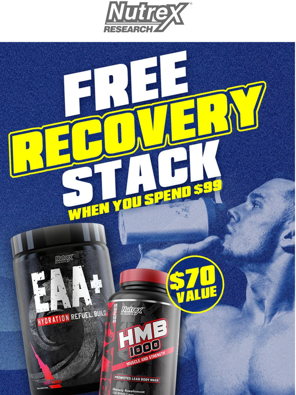 Nutrex Research: $70 Value Recovery Stack FREE! | Milled