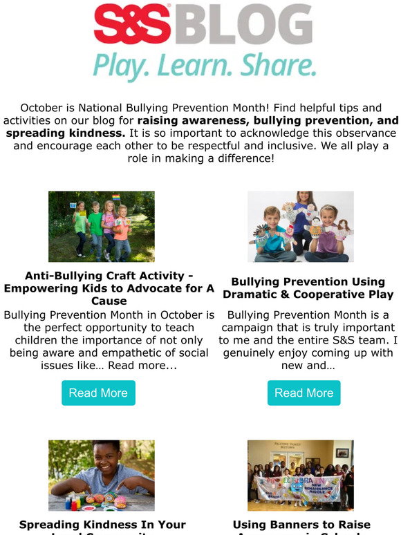 S&S Worldwide: Bullying Awareness & Prevention Ideas for Your Program ...