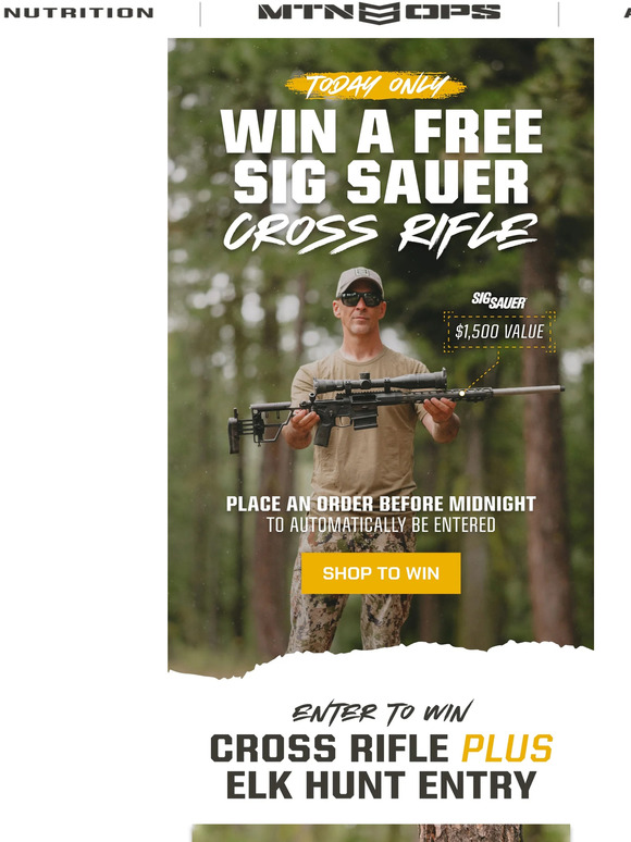 MTN OPS: In the market for a SIG CROSS? Win one! | Milled