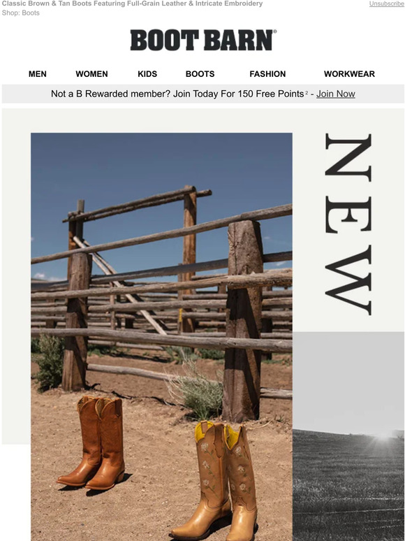 Boot Barn: New Boot Arrivals | Milled