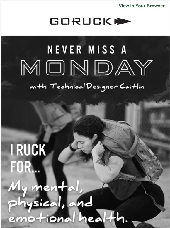 GORUCK: Coming Soon: Built by SCARS | Milled