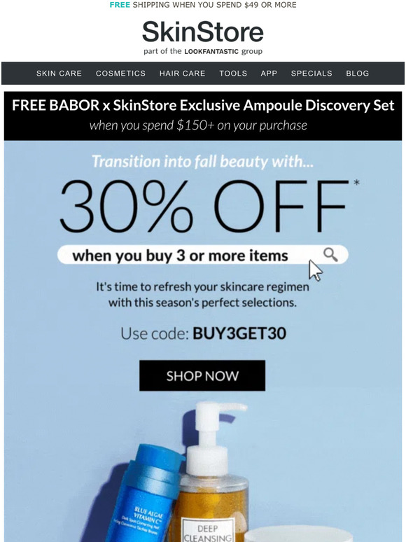 SkinStore.com: Get 30% Off: Email Exclusive (Shhh🤫) | Milled