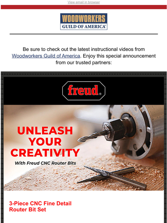 Woodworkers Guild of America: Unleash Your Creativity With Freud CNC ...