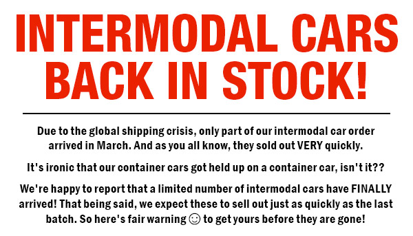 Menards: Intermodal Cars Back In Stock! | Milled