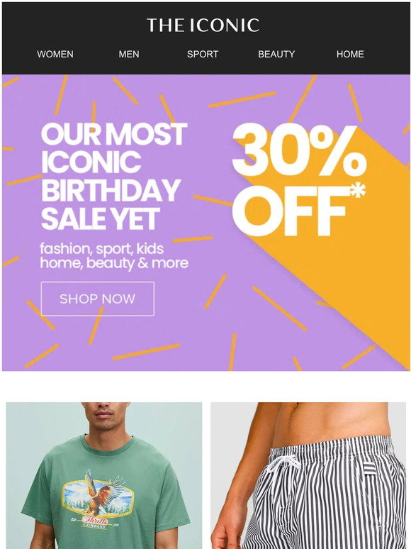 The Iconic: 30% OFF our most ICONIC birthday sale yet starts NOW 🎉 | Milled