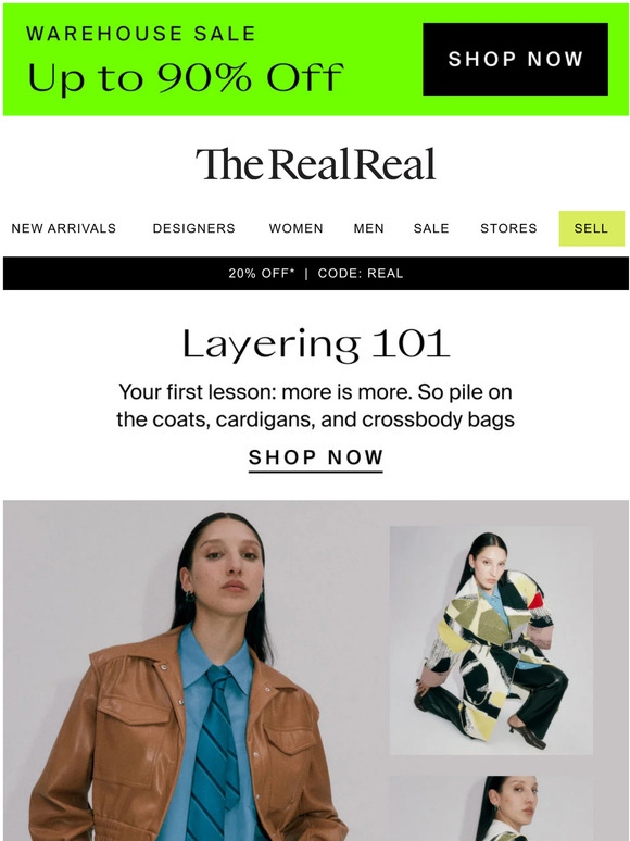 The RealReal: Welcome to Layering 101 | Milled