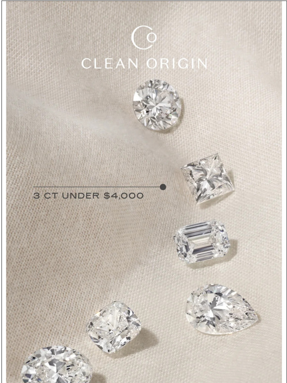 Clean Origin: 3+ carat diamonds inside | Milled