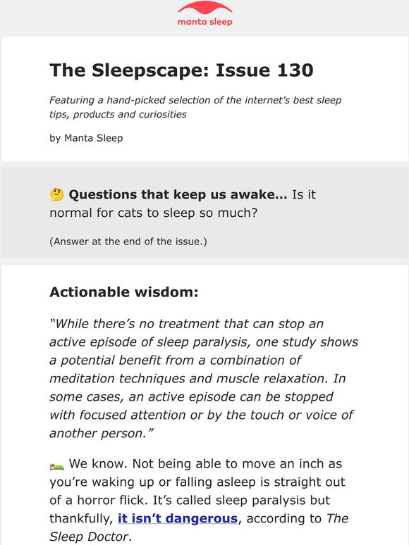 Manta Sleep: Sleepscape 130: Sleep paralysis explained, plus apps that ...