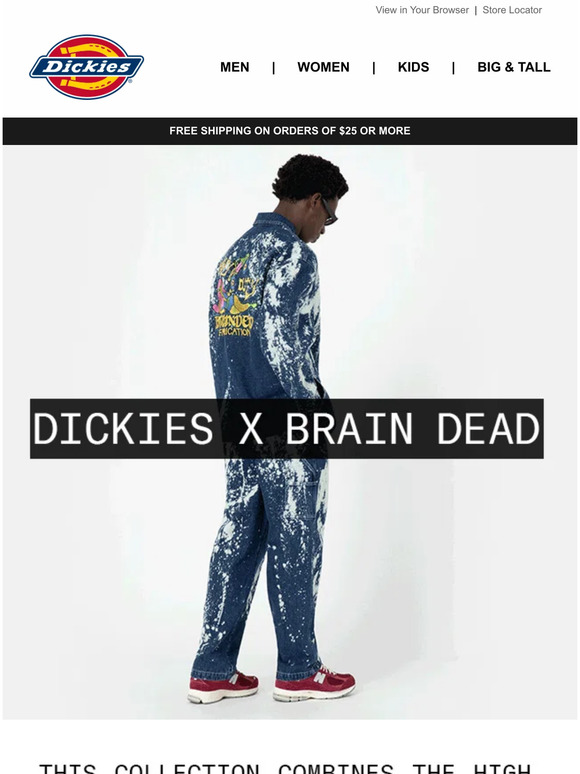Dickies Just Launched Dickies X Brain Dead Milled