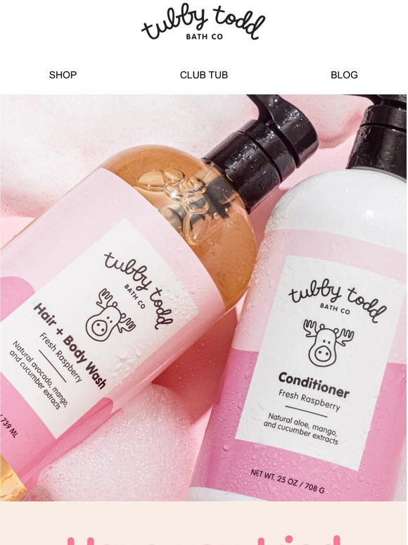 Tubby Todd Bath Co: Pro tip: Try Fresh Raspberry | Milled