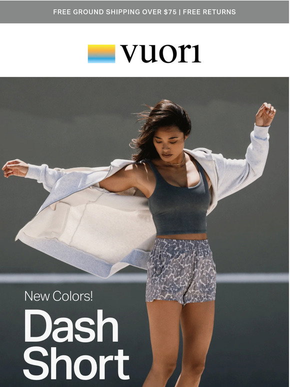 Vuori: Say hello to our new Dash Short colors | Milled