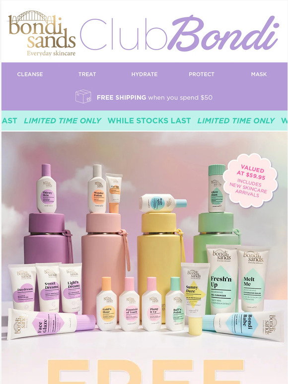 Bondi Sands: FREE Frank Green With Everyday Skincare! 💜 | Milled