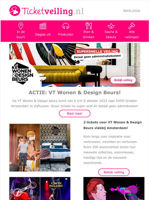 Ticketveiling: ACTIE: VT Wonen & Design Beurs!🏠🏆 | Milled
