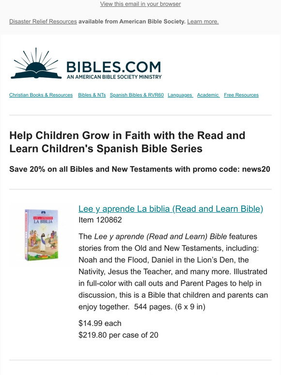 Bibles: Help Children Grow in Faith with the Read and Learn Children's ...