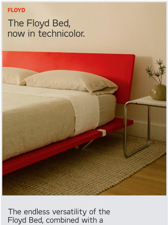 Floyd: Introducing The Floyd Bed in Color | Milled