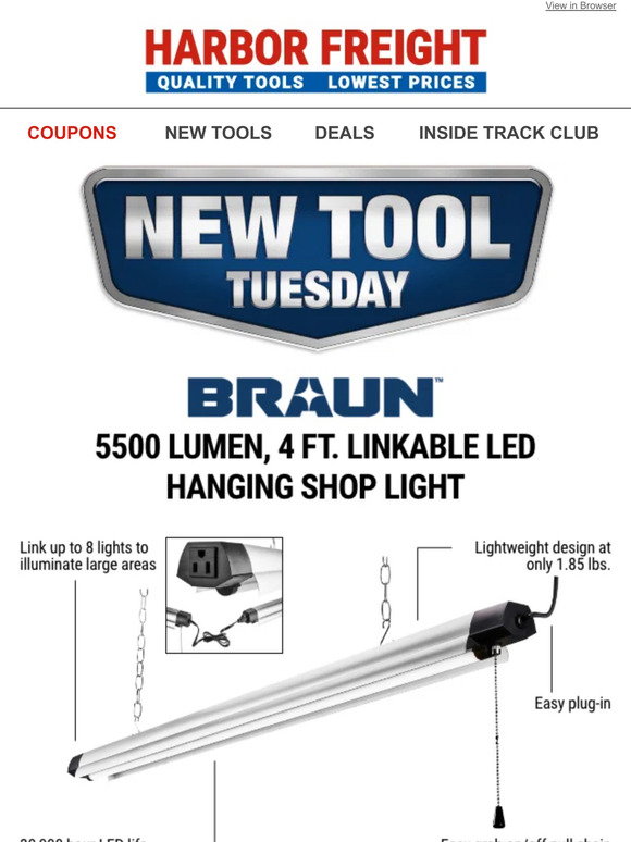 Harbor Freight New Product Alert Milled
