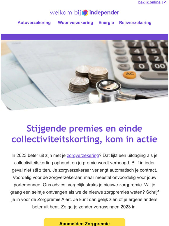 Independer: Stijgende zorgpremies: kom in actie | Je energierekening in ...