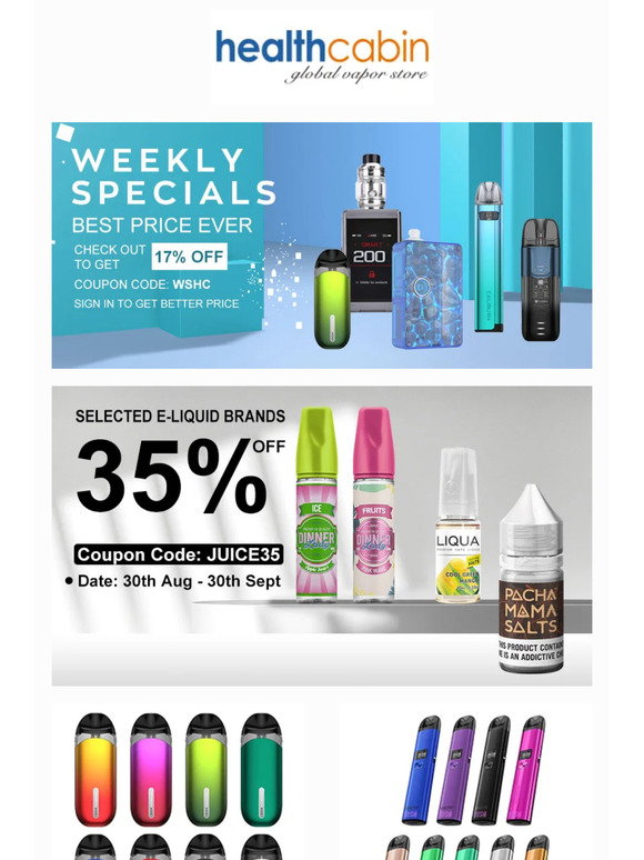 Health Cabin: Weekly Sale! Geekvape T200 Mod Kit $56.27 | Milled