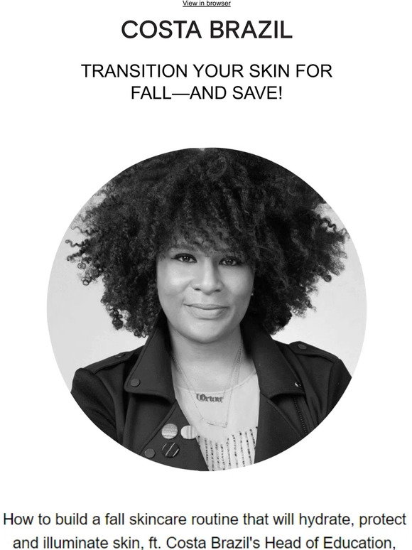 Costa Brazil: Build Your Fall Skin Routine | Milled