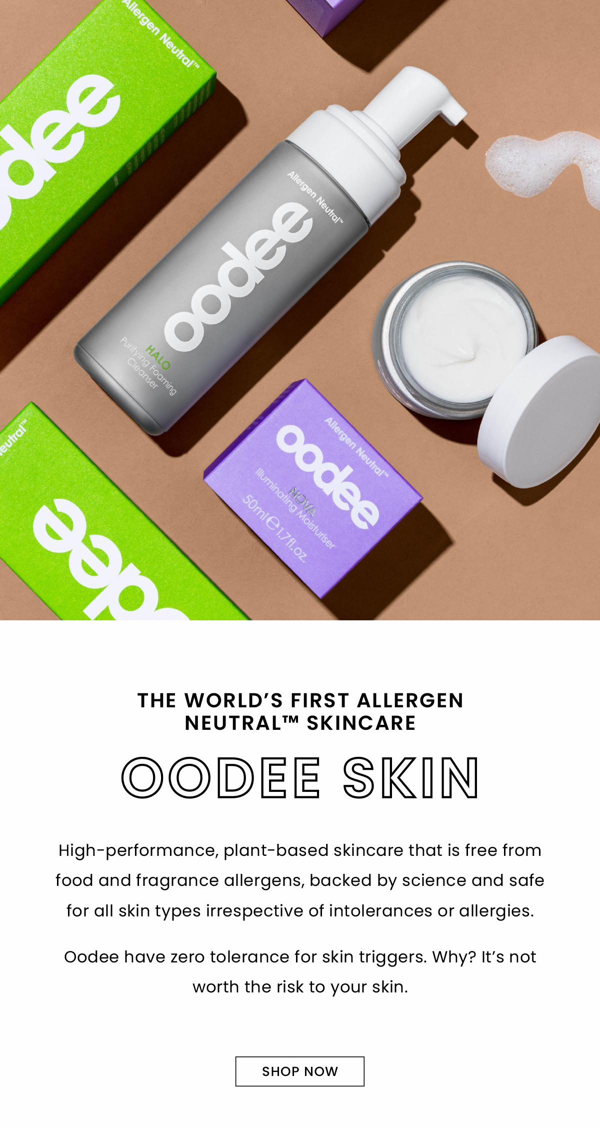 Oxygen Boutique: Oodee - The world’s first Allergen Neutral™ skincare | Milled