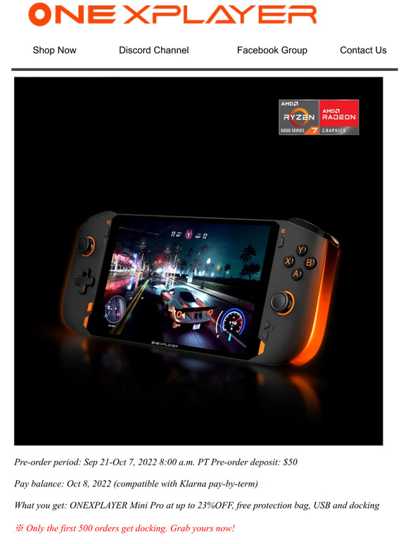 Onexplayer: Last chance: Get the ONEXPLAYER Mini Pro with free docking ...