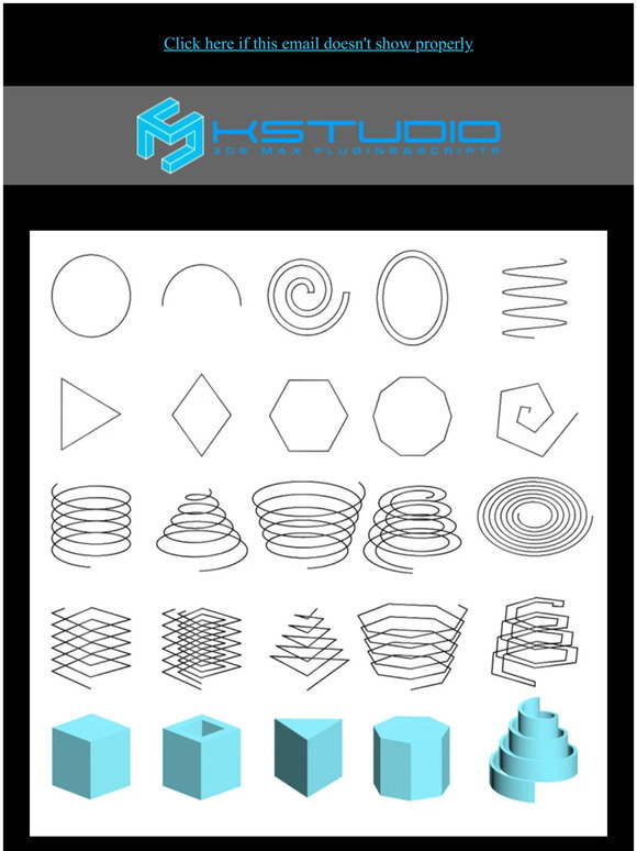 Kstudio: News from Kstudio (Curlipse - 3Ds Max Shape Object) | Milled
