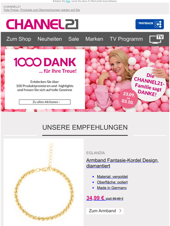 CHANNEL21: CHANNEL21 sagt 1000 Dank! | Milled