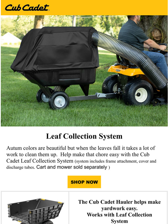 Cub Cadet: Get Your Leaf Collection System | Milled