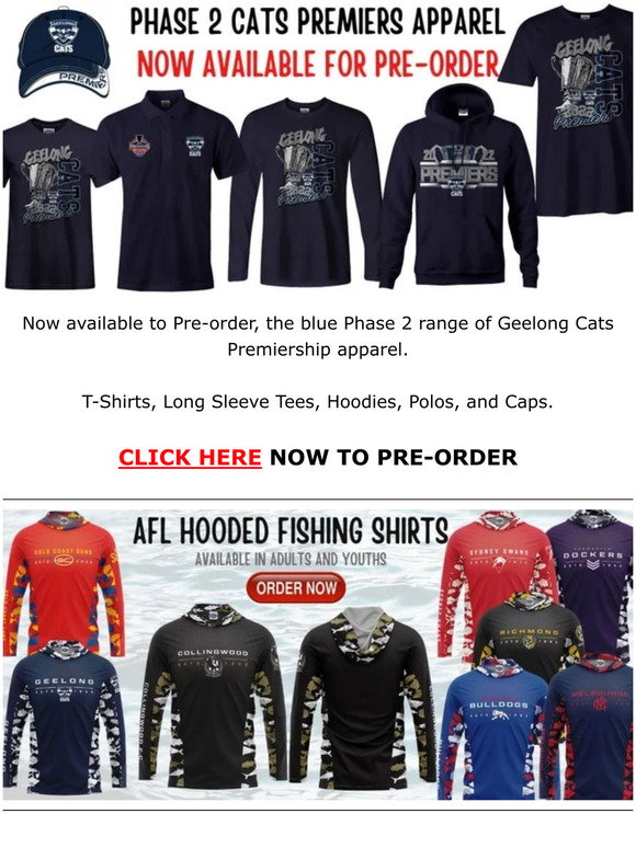 AFL Footy Shop: Premiers Phase 2 Apparel now available for Pre-order ...