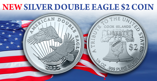 National Collector's Mint: Free Shipping! ★ NEW DESIGN: 2022 Silver Double Eagle $2 Coin ★ | Milled