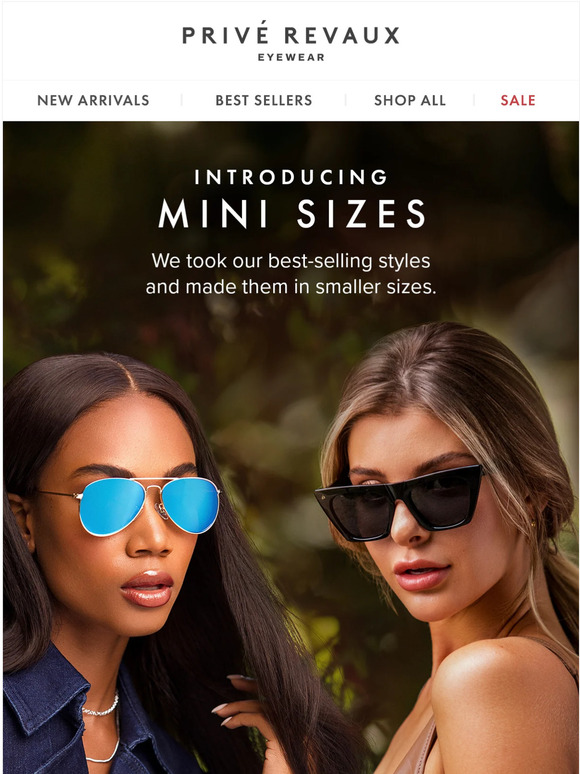 Prive Revaux: New mini sizes for smaller faces | Milled