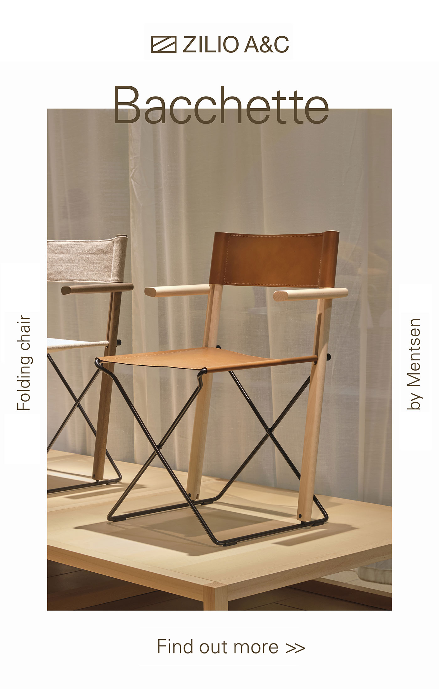 Archiproducts: Bacchette, a reinterpretation of the safari chair and director's chair by Zilio ...