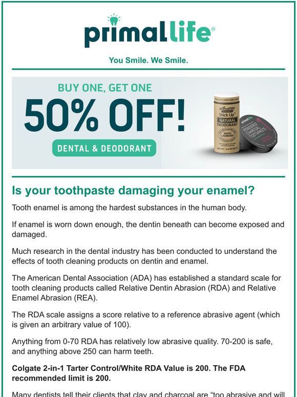 Primal Life Organics: Is your toothpaste too abrasive for your enamel ...