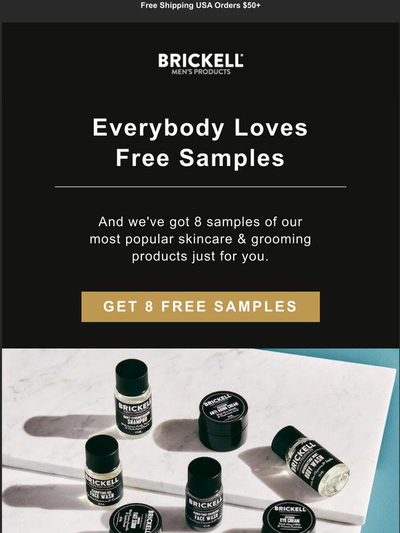 Brickell Men's Products: Do You Like Free Samples? | Milled